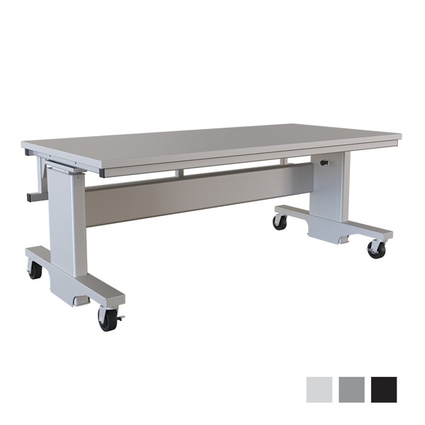 Bostontec Manual Height Adjust Workbench, 36"d X 72"w, 1,200 lb cap ...