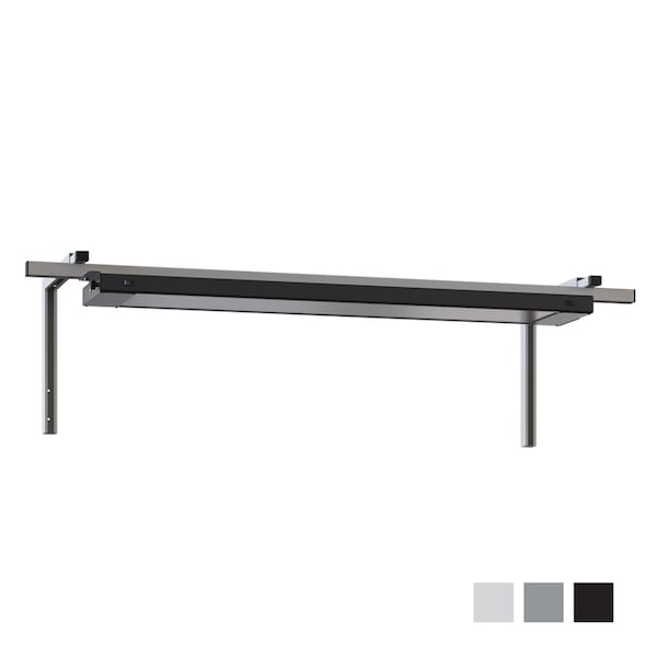 Bostontec Overhead Workbench Light, 11"d x 56"w Black Housing, w/Two 48 ...