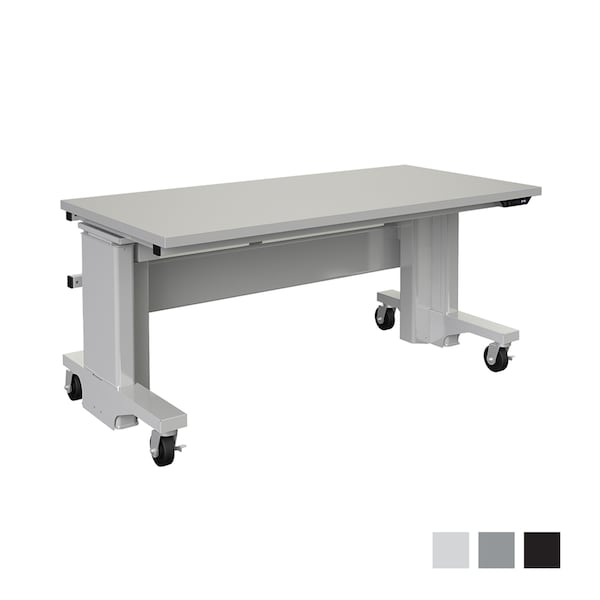 Bostontec Heavy Duty Electric Height Adjust Workbench, 30"d X 60"w ...