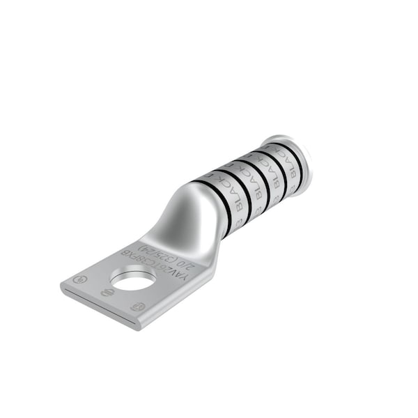 Burndy Copper Compression Lug, 1 Hole w/o Inspection Window, 2/0 Flex ...