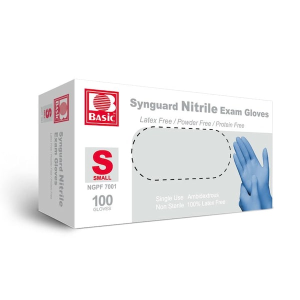 ZORO SELECT Blue, S, 4 mil, Nitrile Powder-Free, Disposable Gloves ...