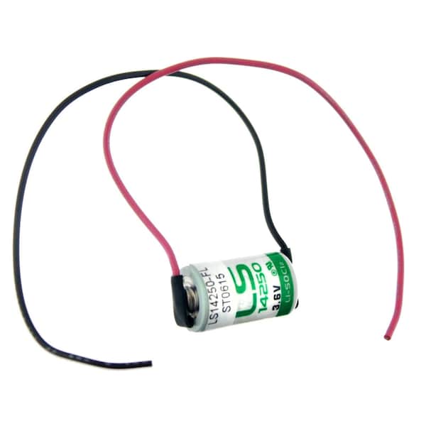 Saft LS14250_WIRE 1/2AA Battery Wire 3.6V 1200mAh Lithium for RFID ...