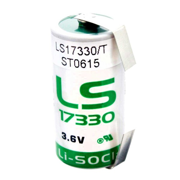 Saft LS17330 W Tabs 3.6V 2/3A Lithium Thionyl Chloride Battery LS17330 ...