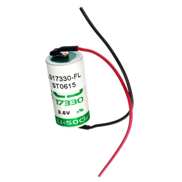 Saft LS17330 W Wire Leads 2/3A 3.6V Lithium Thionyl Chloride Battery ...
