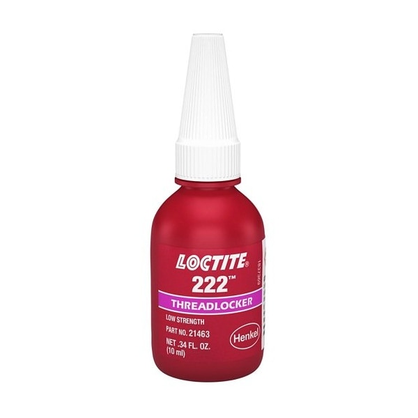 Henkel Anaerobic Threadlocker, Small Screw, Bottle, 10 Ml 222 10ML IDH ...