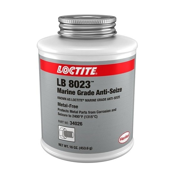 Henkel Anti-Seize Compound, Marine Grade, Can, Paste LB 8023 16OZ IDH ...