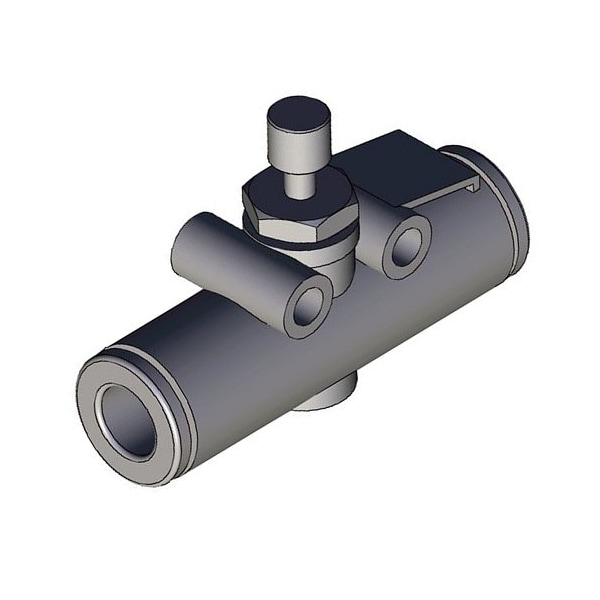 Smc Speed Controller; Inline; 1/4 in. Size; Flow Control With Fitting ...