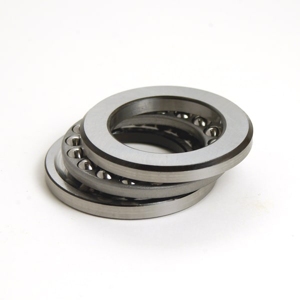 Tritan Thrust Ball Bearing, Inch, 3 Piece, Grooved Raceways, 2.5-in ...