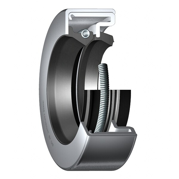 Skf NBR, single lip, oil seal, pressed-in excluder lip 36340 | Zoro