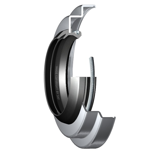 Skf NBR, single lip, oil seal, two auxillary lips 47660 | Zoro