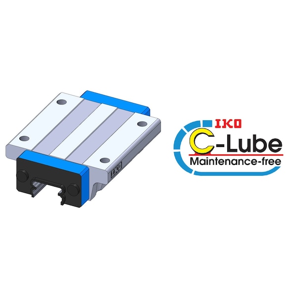 Iko Linear Way, Ball Type Slide Unit, Maintenance Free MEG20C1SLHS2 | Zoro