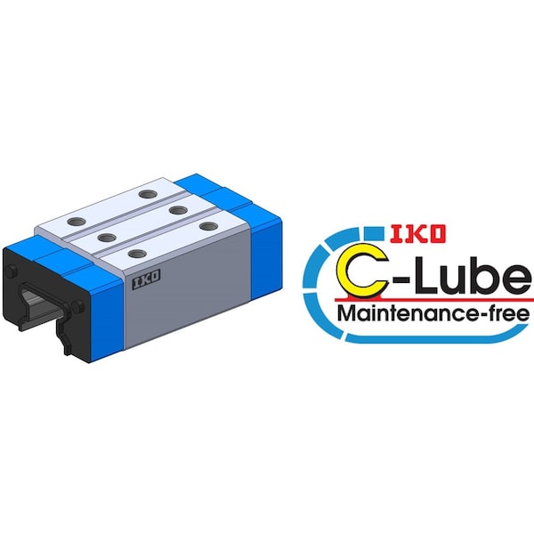 Iko Linear Way, Roller Type Slide Unit, Maintenance Free MXS20C1PS2 | Zoro