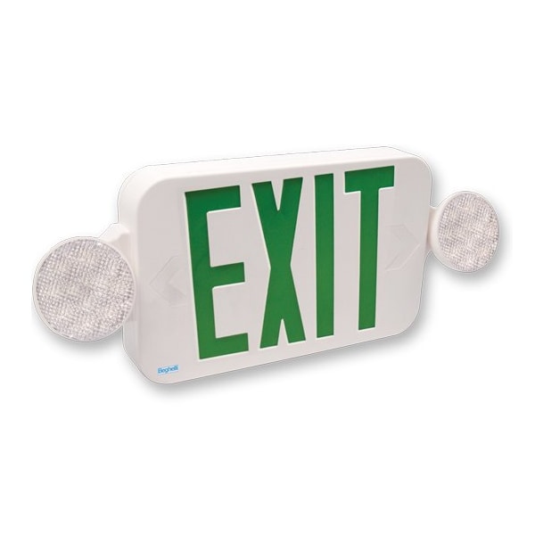 Beghelli Combo Emergency Light and Exit Sign, PCH-G-SA PCH-G-SA | Zoro