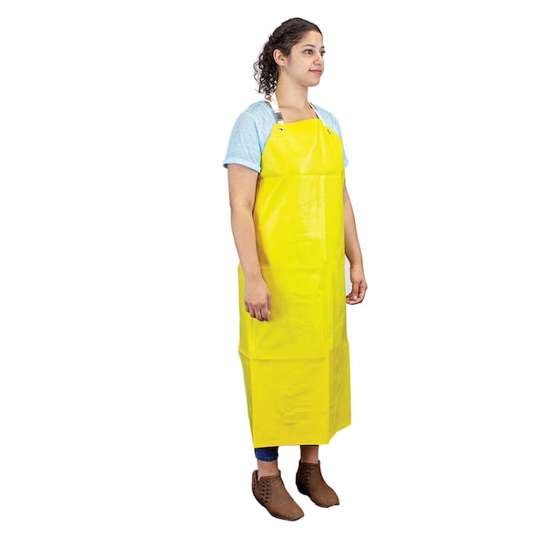 Safe Handler Heavy Duty Nitrile Industrial Apron, Yellow, OSFM BLSH-HDS ...
