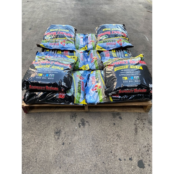 Road Rescue Asphalt Patch Pallet Of 50 Lb Bags Road Rescue Asphalt ...