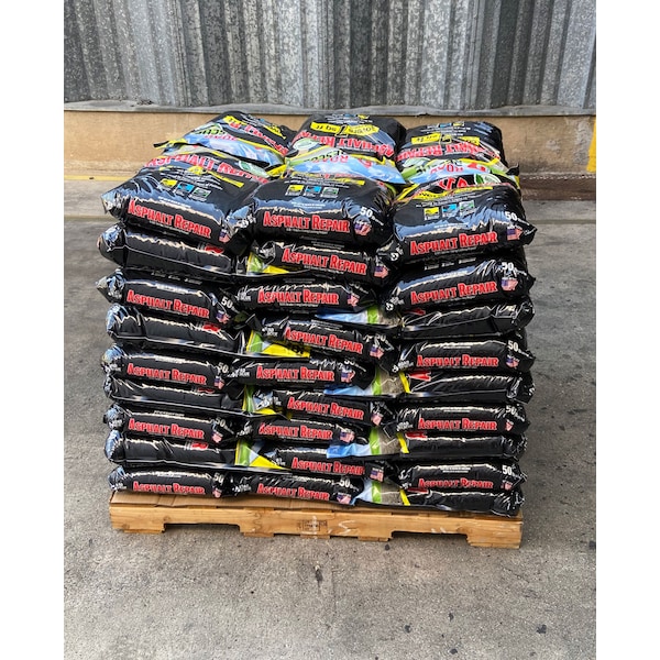 Road Rescue Asphalt Patch Pallet Of 50 Lb Bags Road Rescue Asphalt ...