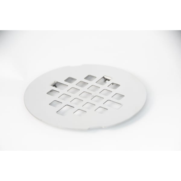 Bluevue 4" Flat Drain Cover Kit, Chrome DR-CVR-4C-P | Zoro