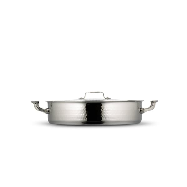 Bon Chef Cucina 9 Qt Pot W/Cover Hammer Finish Indbottom 14 3/4" Dia X ...