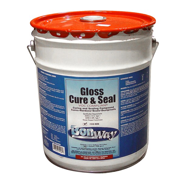 Bonway Bon 32-906 Gloss Cure And Seal-Voc Compliant-5 Gal 32-906 | Zoro