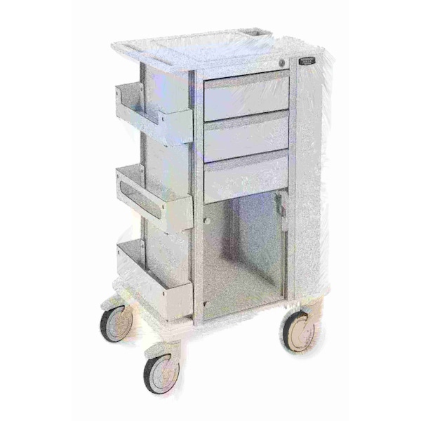 Bowman Dispensers Rolling Storage Cart W/ 5" Casters CT200-0000 | Zoro