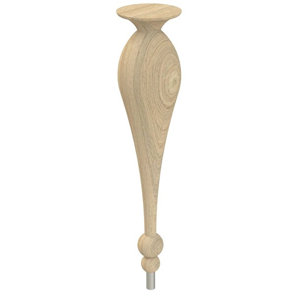 Designs Of Distinction 29" Tipt Toe Bun Foot and 2" Brushed Aluminum ...