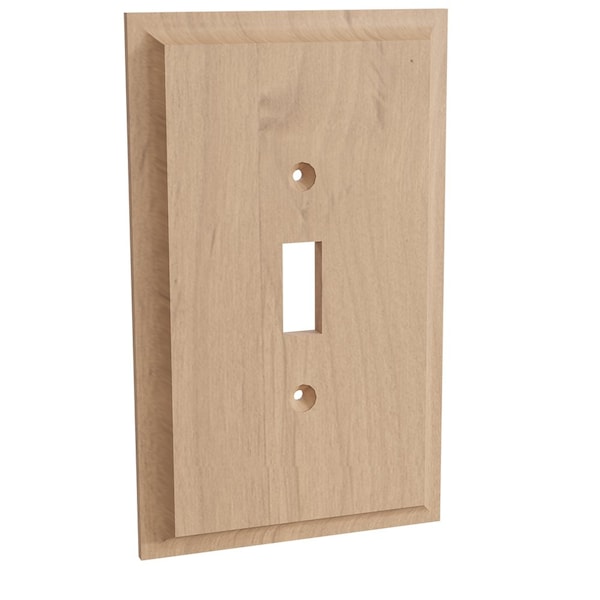 Designs Of Distinction Single Light Switch Plate - Alder 01450001AL1 | Zoro