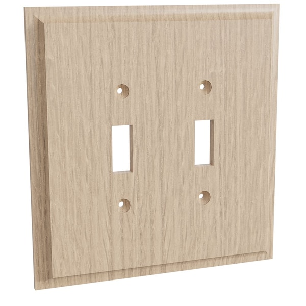 Designs Of Distinction Double Light Switch Plate - White Oak ...