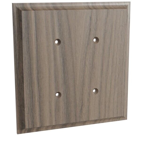 Designs Of Distinction Double Blank Switch Plate Cover - Walnut ...