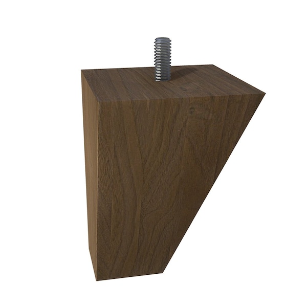 Designs Of Distinction Apex Bun Foot w/Bolt - Walnut 01705150WL6 | Zoro