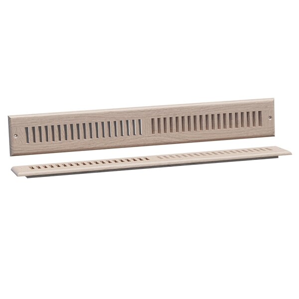 Designs Of Distinction 24"L Self Rimming Toe Kick Vent - White Oak ...