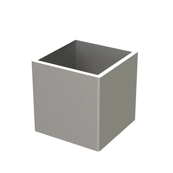 Designs Of Distinction 1" x 1" Square Ferrule - Brushed Aluminum ...