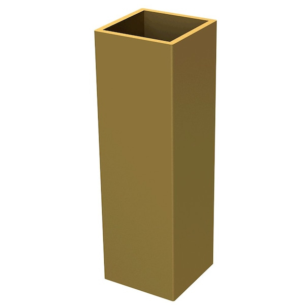 Designs Of Distinction 1.25" x 4" Square Ferrule - Satin Brass ...