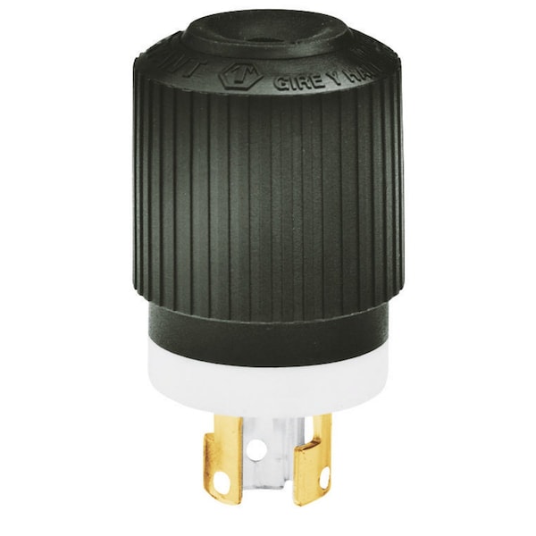 Bryant Locking Plug, Non-NEMA, 10 A, 250V AC, Single Phase, 3 Pole ...