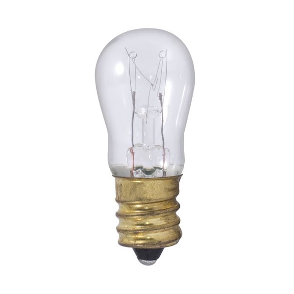 Bulbrite 6w S6 Clear Dimmable (E12) Candelabra Screw Base, Warm Wht ...