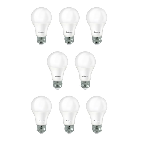 Bulbrite 9 Watt Frost A19 LED Light Bulbs with Medium (E26) Base, 3000K ...