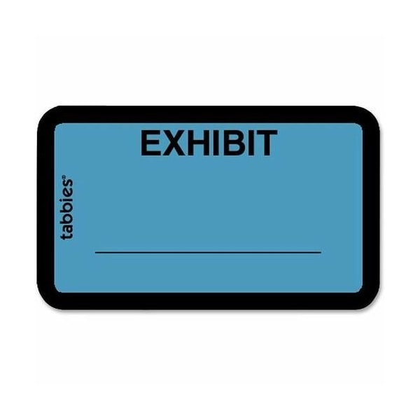 Tabbies LEGAL EXHIBIT LABELS, EXHIBITin, 252PK TAB58091 | Zoro