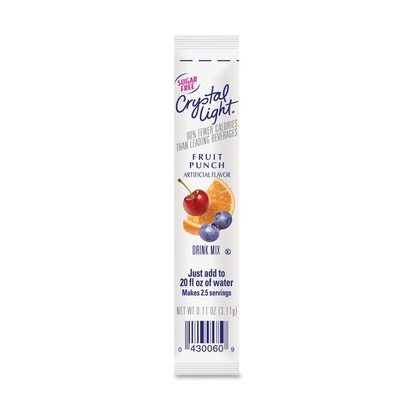 Kraft Foods Crystal Light Sticks, 0.16oz., Fruit Punch KRF00006 | Zoro