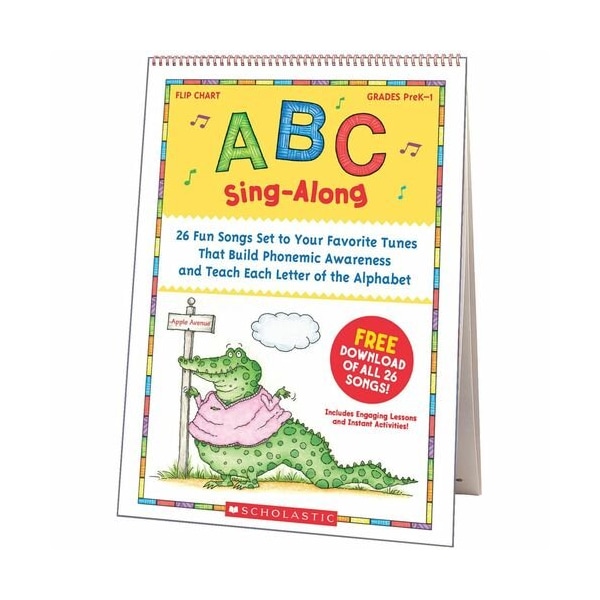 Scholastic Teaching Resources Sing-A-Long Flip Chart, w/CD, ABC, GR ...