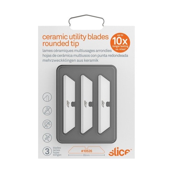 Slice slice 10526, Safety Utility Knife Blades, Rounded Tip, Ceramic ...