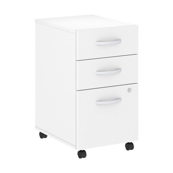 Bush Business Furniture Pedestal, Mobile, BBF, 16inx20inx28in, White ...