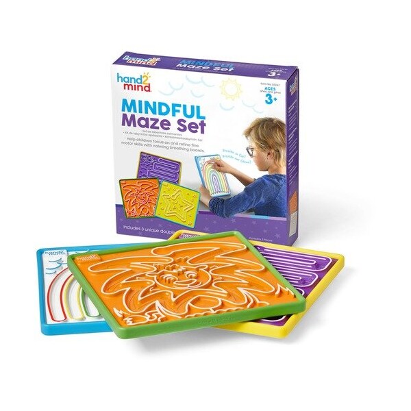 Learning Resources Maze Set, Finger Paths, Ages 3+, 3 Mazes, Multi ...