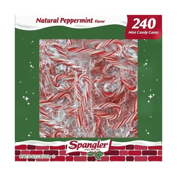 Spangler Candy Co Candy Canes, Mini, 2RD/WE, 8PK SPA1120 | Zoro