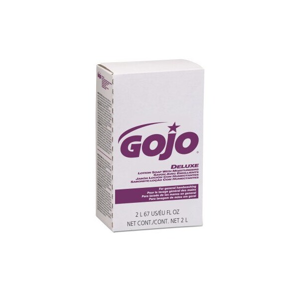 Gojo 2217-04 Deluxe Lotion Soap w/Moisturizer 2000 ml Refill Pink, 4PK ...