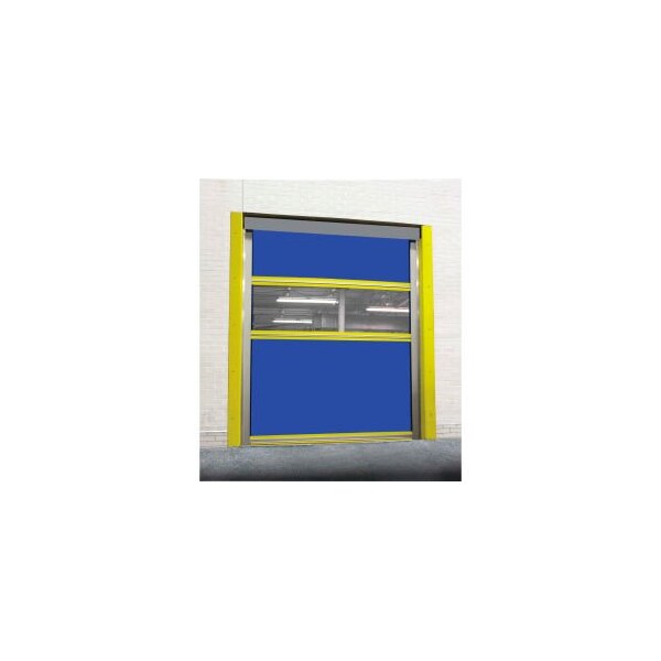Tmi TMI Spring-Loaded Roll-Up Dock Door PVC Coated Blue Vinyl Panels ...