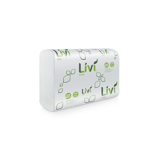 Solaris Livi VPG Multifold Towel White 1-Ply 9.1 in.X9.5 in. 250 Sheets ...