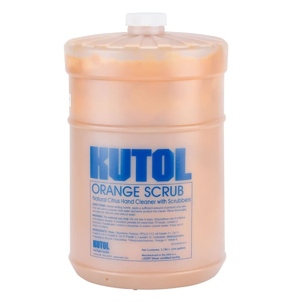 Henson Group Kutol Orange Scrub Heavy Duty w/natural scrubbers, 1 ...