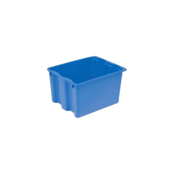 Lewisbins Storage Container, 21 in L x 17 in W x 12 in H, Blue ...
