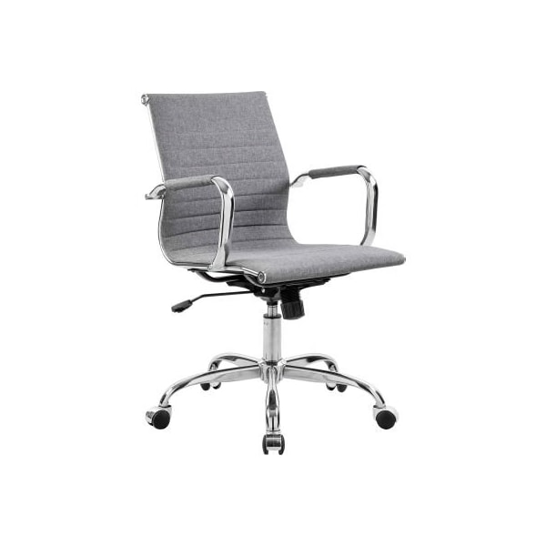 Gec Interion Conference Room Chair with Mid Back & Fixed Arms, Fabric ...