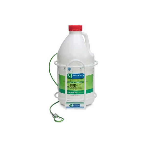 Gec Rx Destroyer 64 oz Bottle Mount w/ Security Cable, Each RX64WALLSEC ...