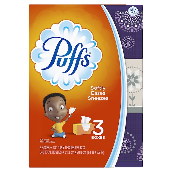 Procter & Gamble P&G Puffs Simple Softness Facial Tissue 2-Ply Non ...